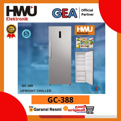 Jual GEA GC388 Standing Chiller No Frost 388 Liter / Upright Chiller GC ...
