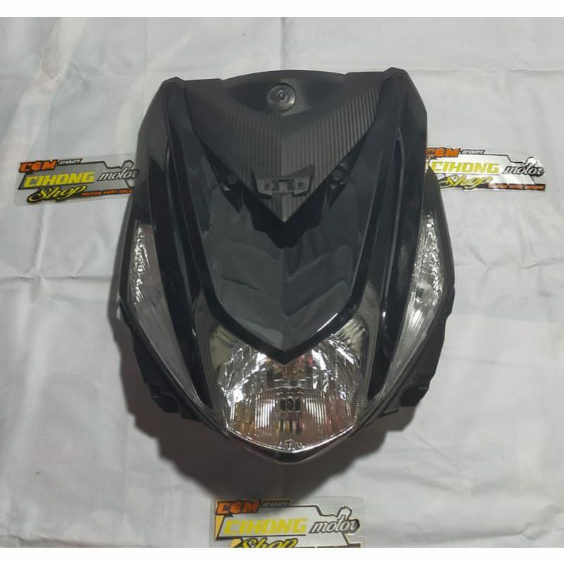 Jual Tameng depan plus reflektor lampu depan yamaha mio m3 mio z kuning ...