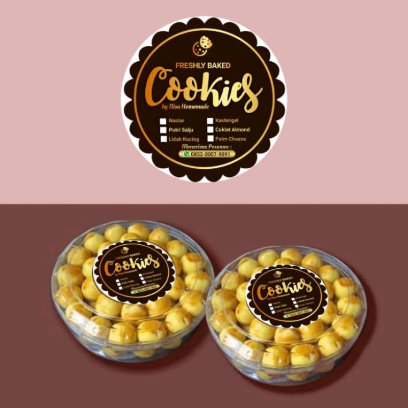Jual ( minimal order 100 pcs ) Stiker Kue Lebaran Stiker Kue Kering ...