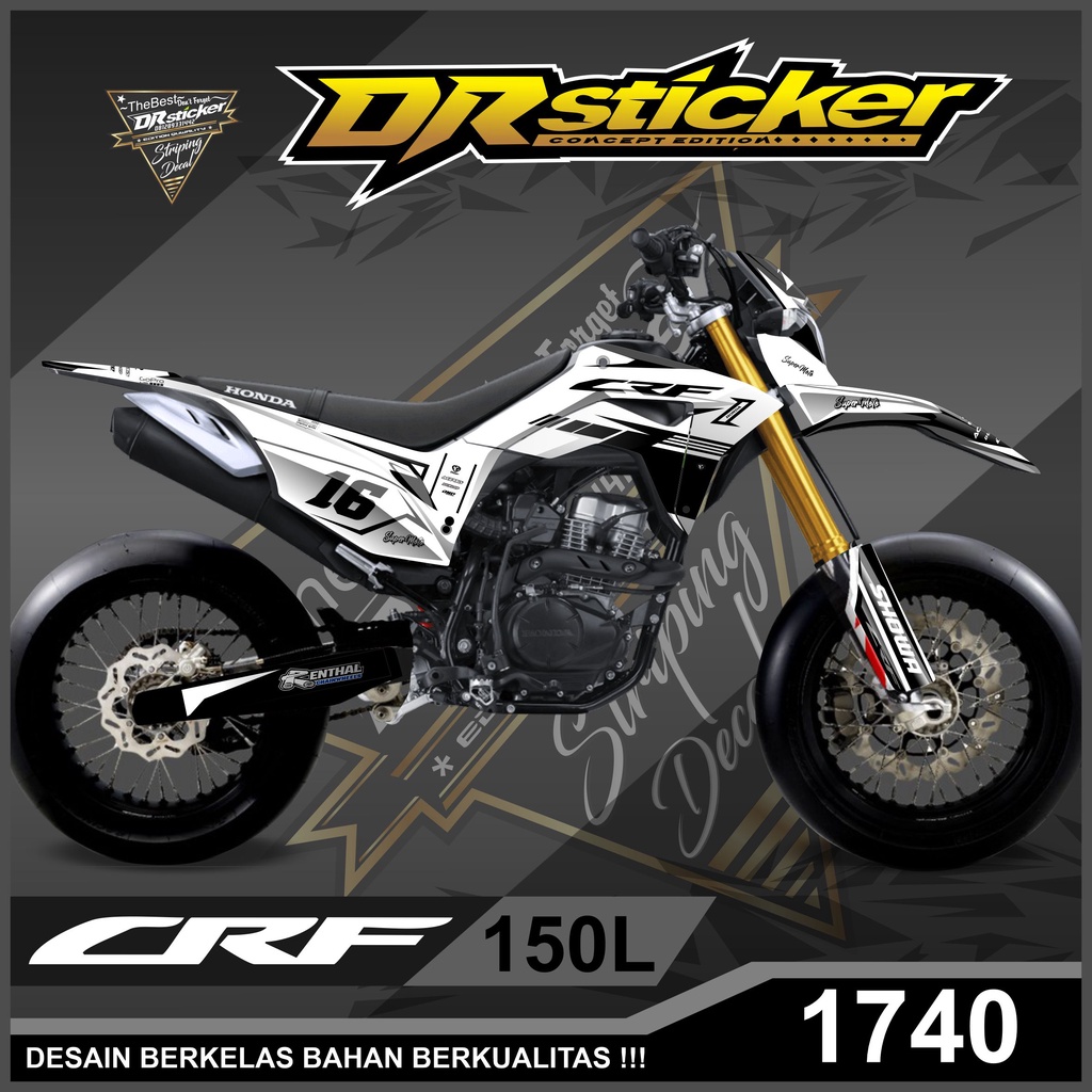 Jual decal crf 150 l full body stiker motor crf 150 l full body decal crf hologram aksesoris ...