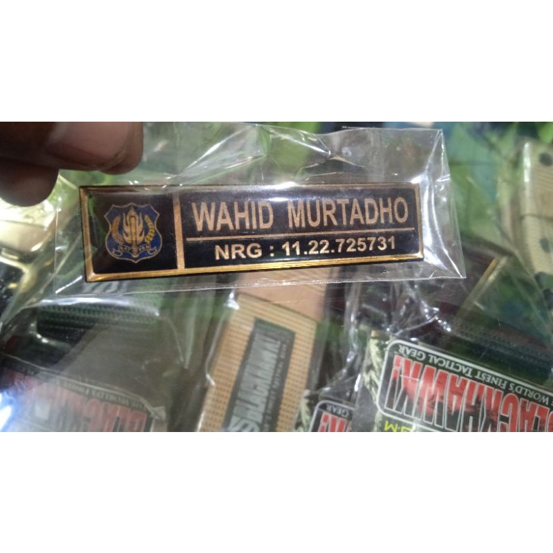 Jual NAMETAG LOGO+NAMETAG+MAGNET NAMETAG+PENITI NAMETAG+LOGOBANSER ...
