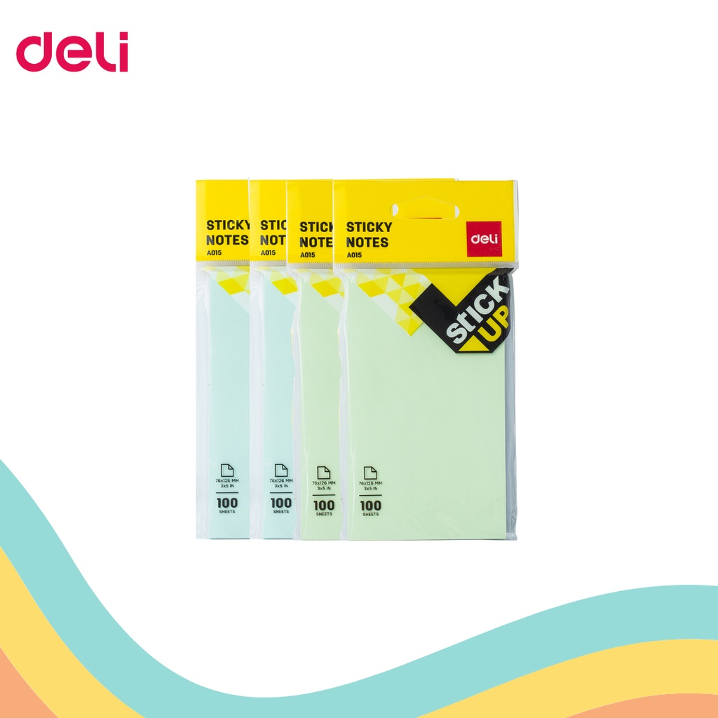 Jual STICK NOTE DELI 76 X 126 A-01502 (1 PCS) | Shopee Indonesia