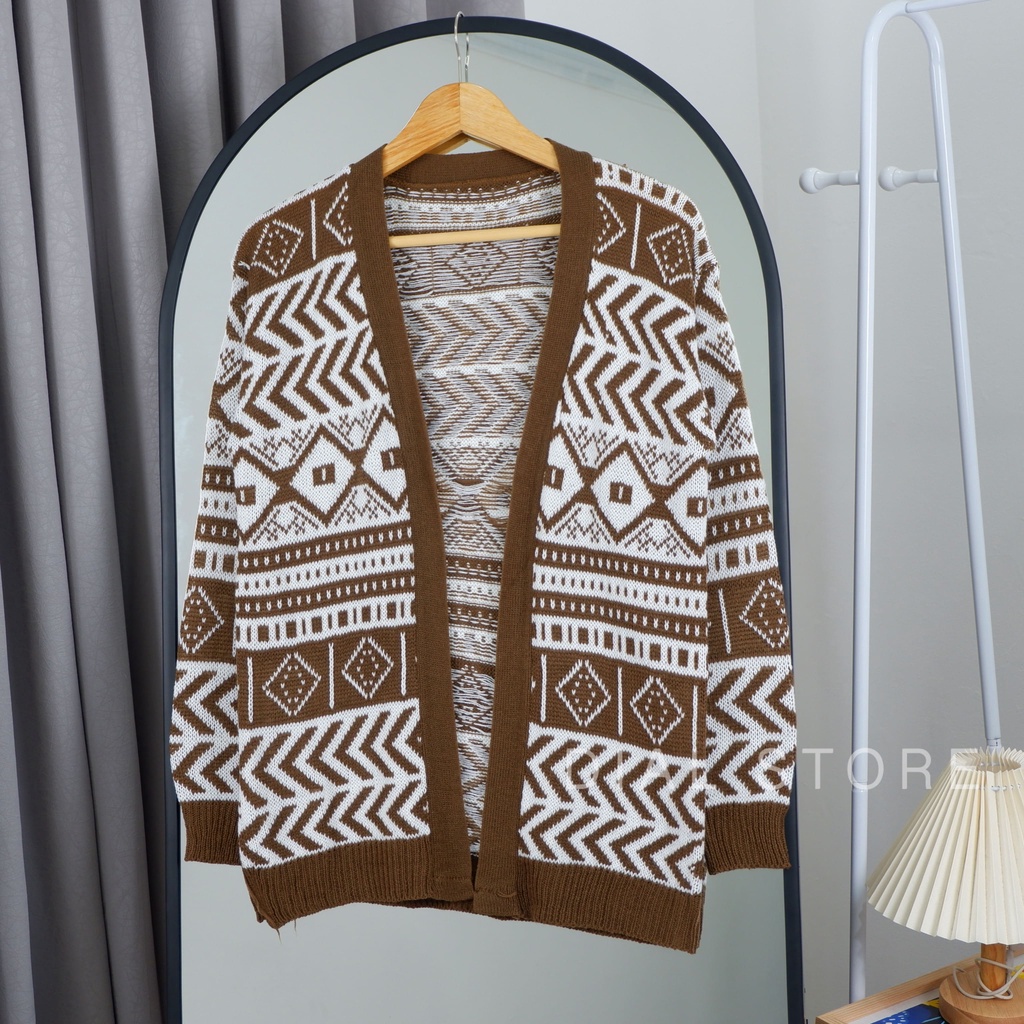Jual Cardigan Rajut Wanita Oversize Airy Outher Kardigan Rajut Motif Tribal Premium | Shopee ...