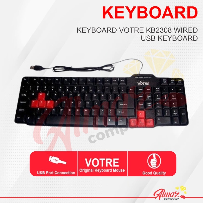 Jual Keyboard Votre KB2308 Wired USB Keyboard | Shopee Indonesia