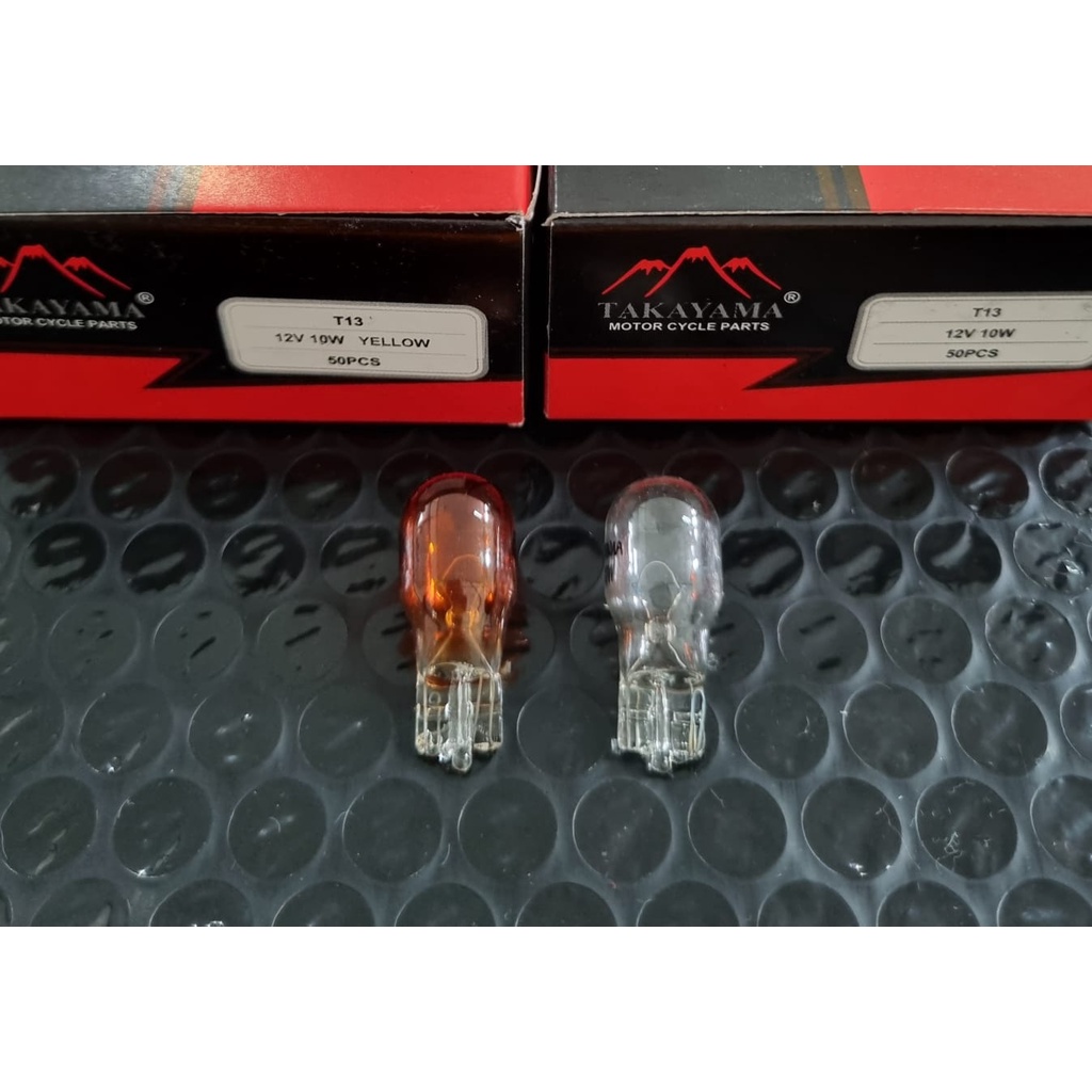 Jual Takayama Lampu Bohlam Sen Sein All Motor T13 - Putih 12V 10W ...