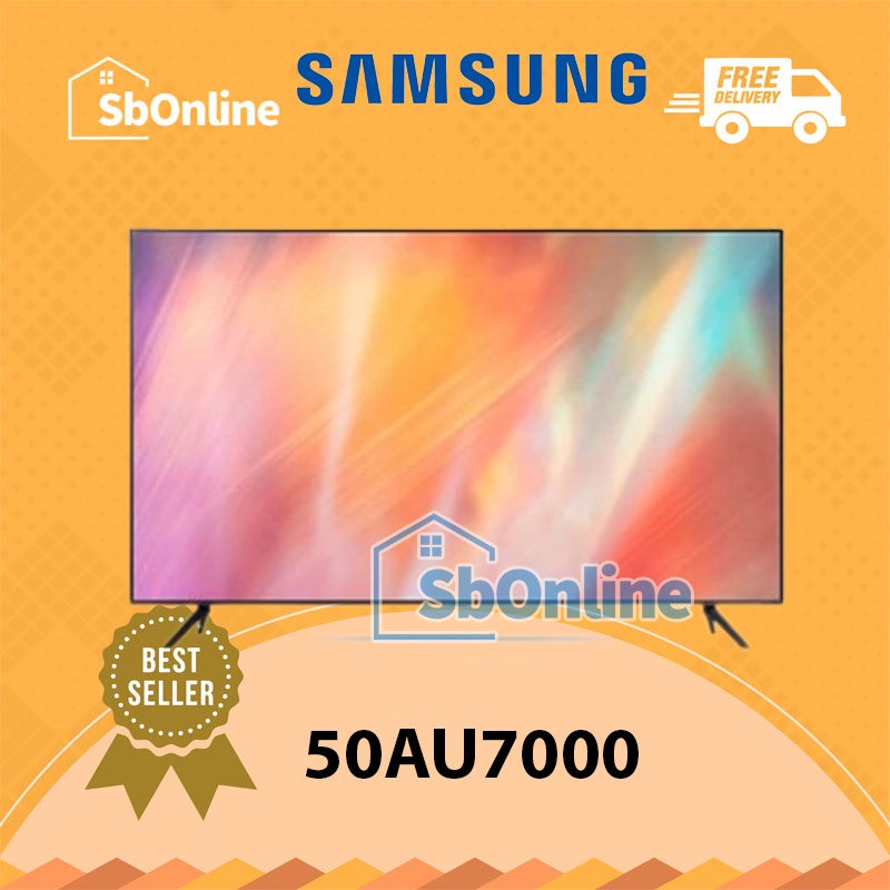 Jual TV SAMSUNG 50AU7000 4K UHD SMART TV 50 INCH | Shopee Indonesia
