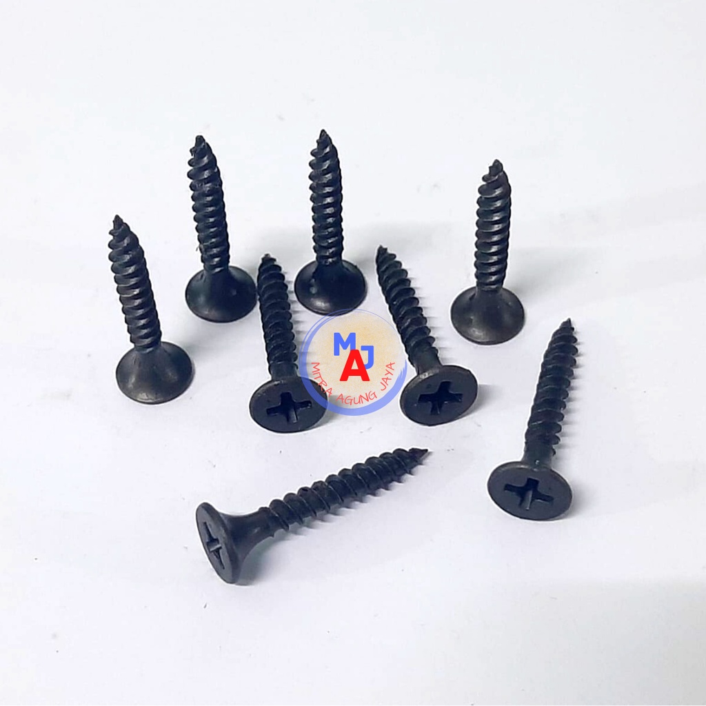 Jual SAS 50pc Mur Baut Skrup Baja Gypsum Gipsum 2cm 3cm 4cm 5cm 7cm ...