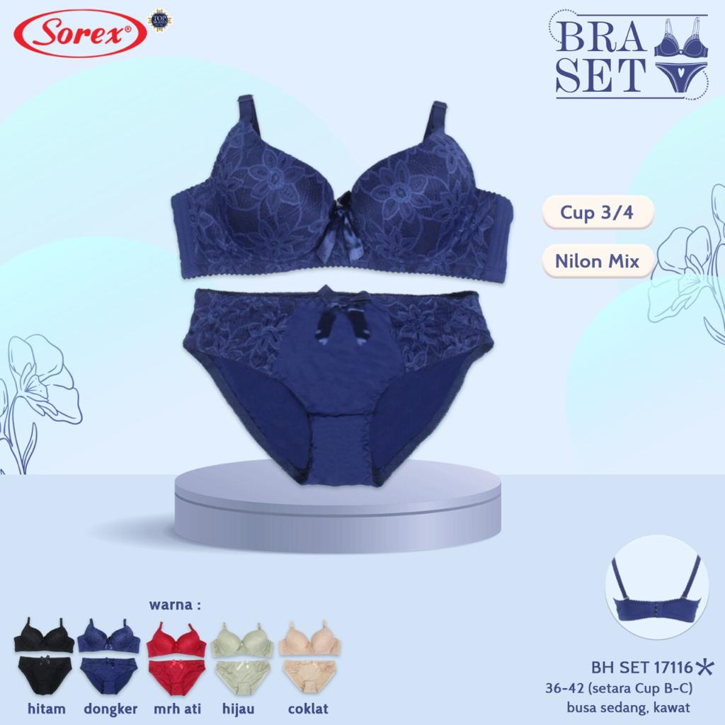 Jual (Set Bra) Bh Bra Set Sorex 17116 , 17118 (Cup B-C) Brokat Renda ...