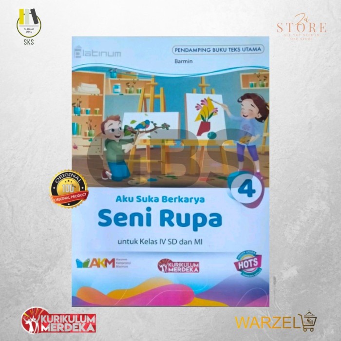 Jual Aku Suka Berkaya Seni Rupa Kelas 4 SD/MI Kurikulum Merdeka | Shopee Indonesia