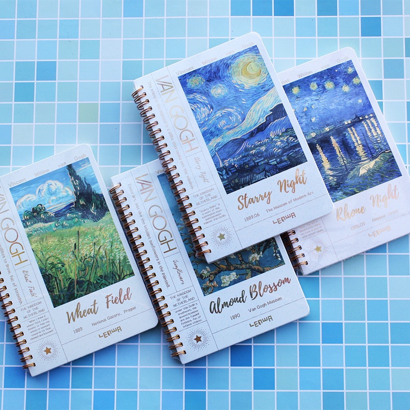 Jual Buku Tulis Spiral A5&B5 Lenwa Vangogh Words | Shopee Indonesia