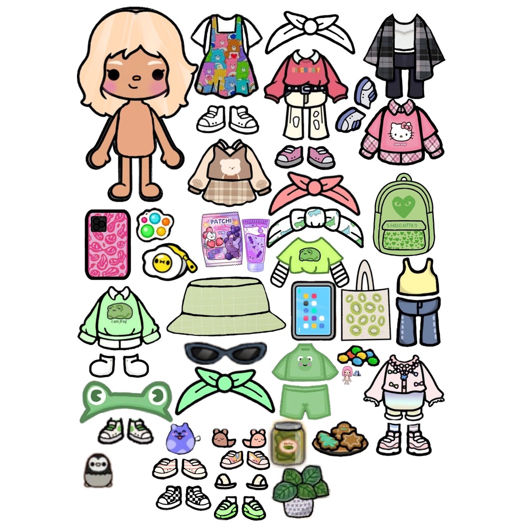 Jual MAINAN KERTAS TOCA BOCA BP BPAN PAPER DOLL VIRAL MAINAN EDUKASI ...