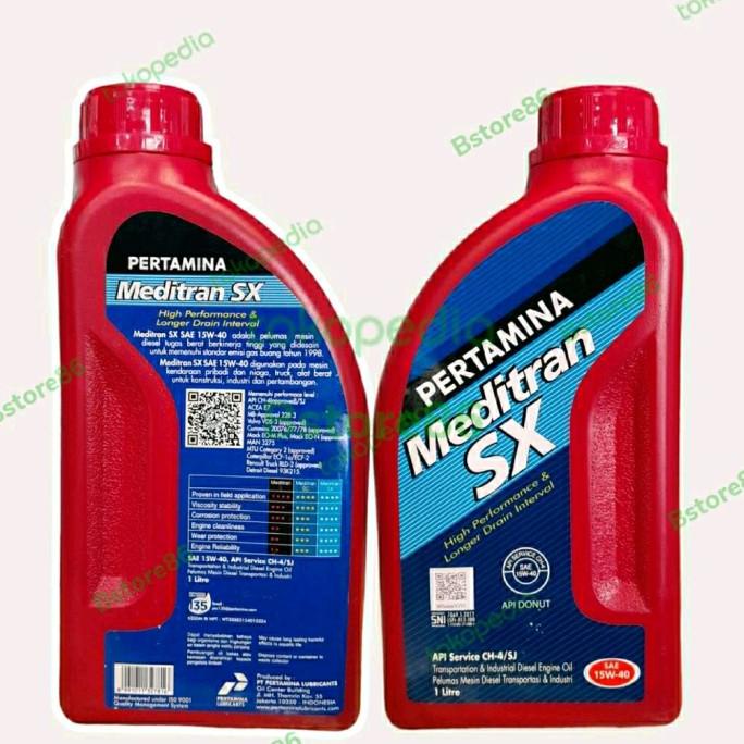 Jual Produk - 1 Botol Oli Mesin Pertamina Meditran Sx Sae 15W-40 (1 ...