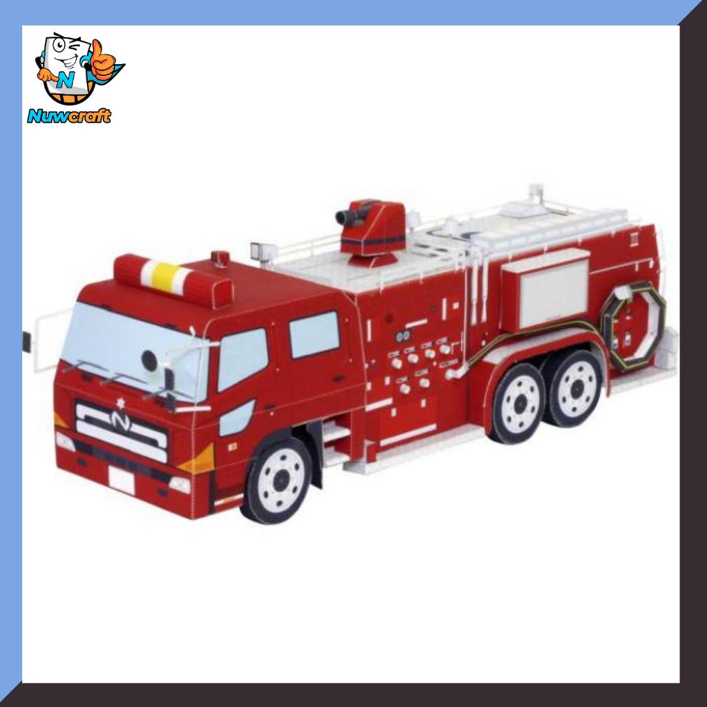 Jual Nuwcraft Kerajinan mobil damkar papercraft | Shopee Indonesia