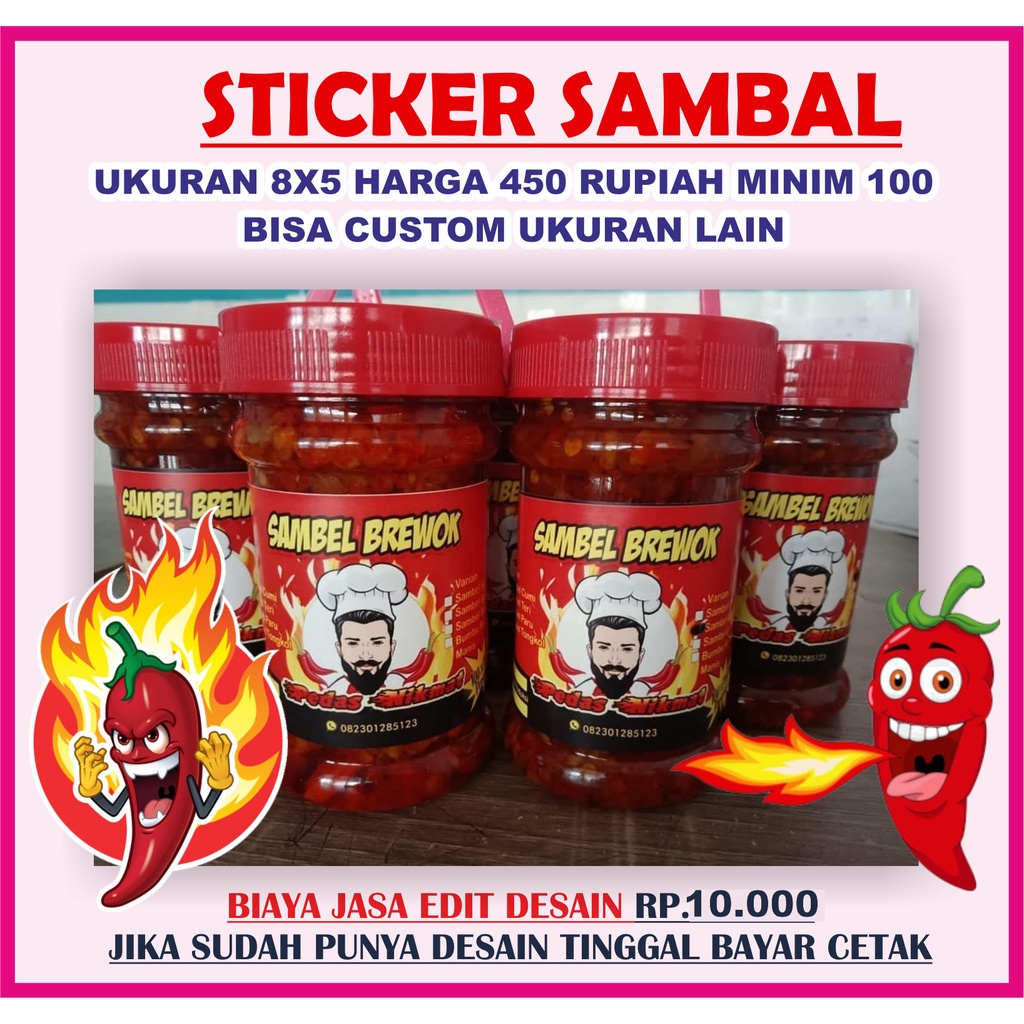 Jual STIKER SAMBAL. STIKER BOTOL SAMBAL. STIKER BOTOL. STIKER MAKANAN ... Jual STIKER SAMBAL. STIKER BOTOL SAMBAL. STIKER BOTOL. STIKER MAKANAN ...