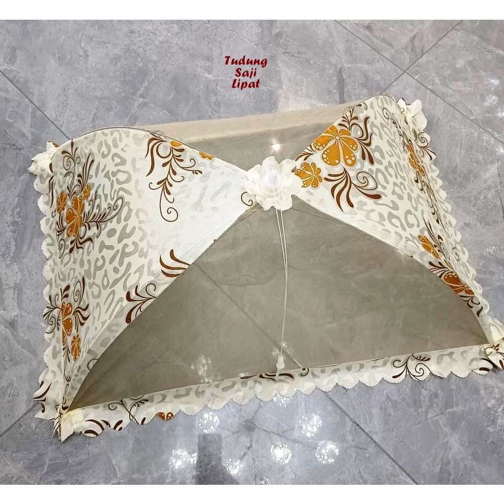Jual BENTUK KOTAK Tudung Saji Lipat elegan MOTIF BUNGA super praktis ...