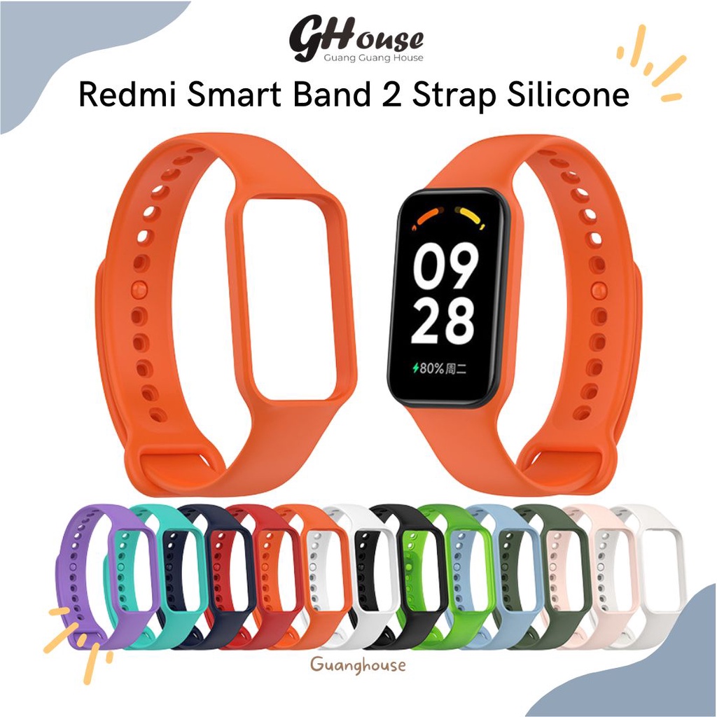 Jual Strap Redmi Smart Band 2 Silicone Tali Pengganti Xiaomi Redmi Band 2 Bahan Silikon Polos ...