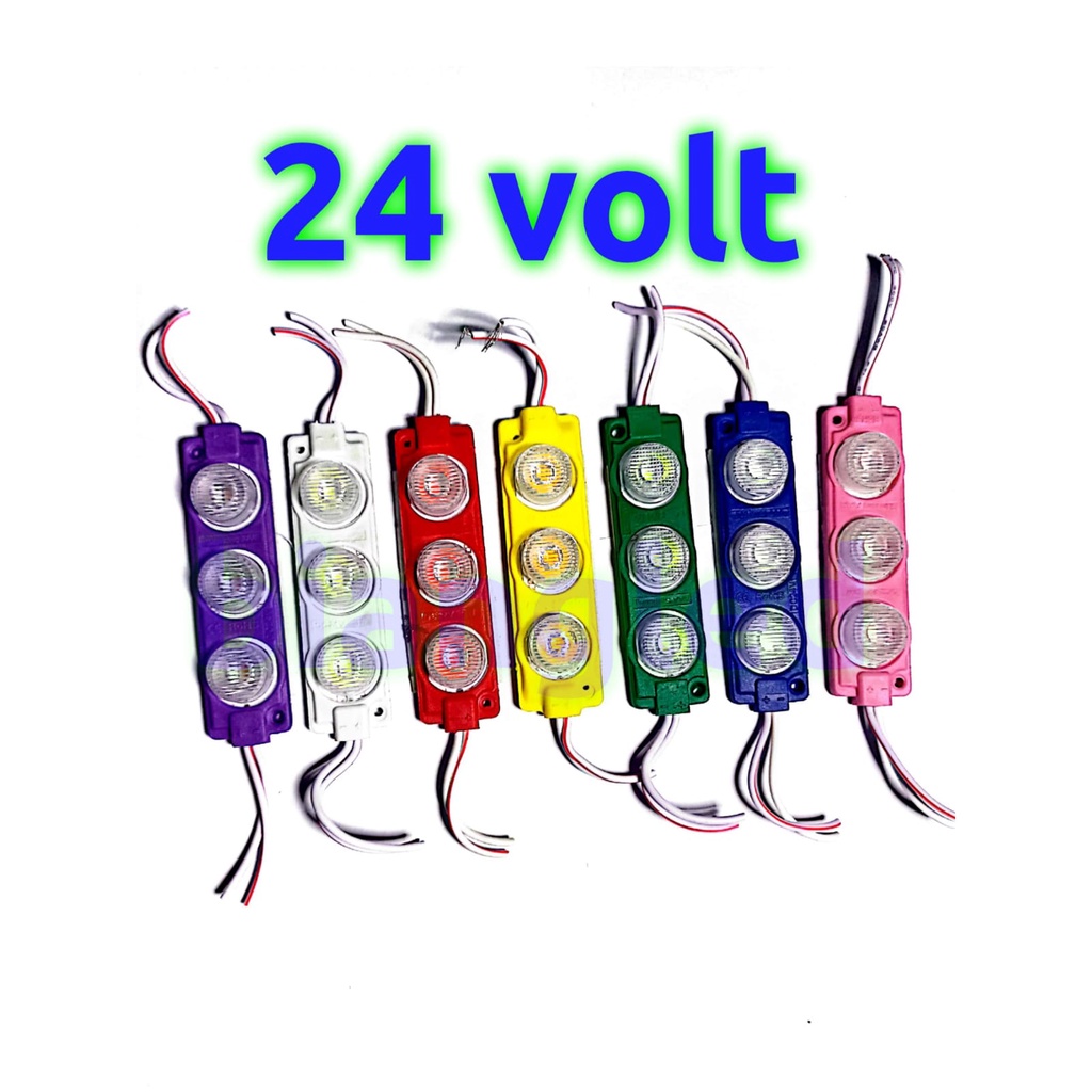 Jual Lampu LED 3 mata 24 volt Lampu Kolong truk bus neonbox akuarium ...