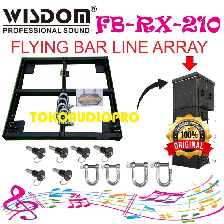 Jual Flying Bar Line Array Wisdom RX-210 Gantungan Line Array Wisdom ...