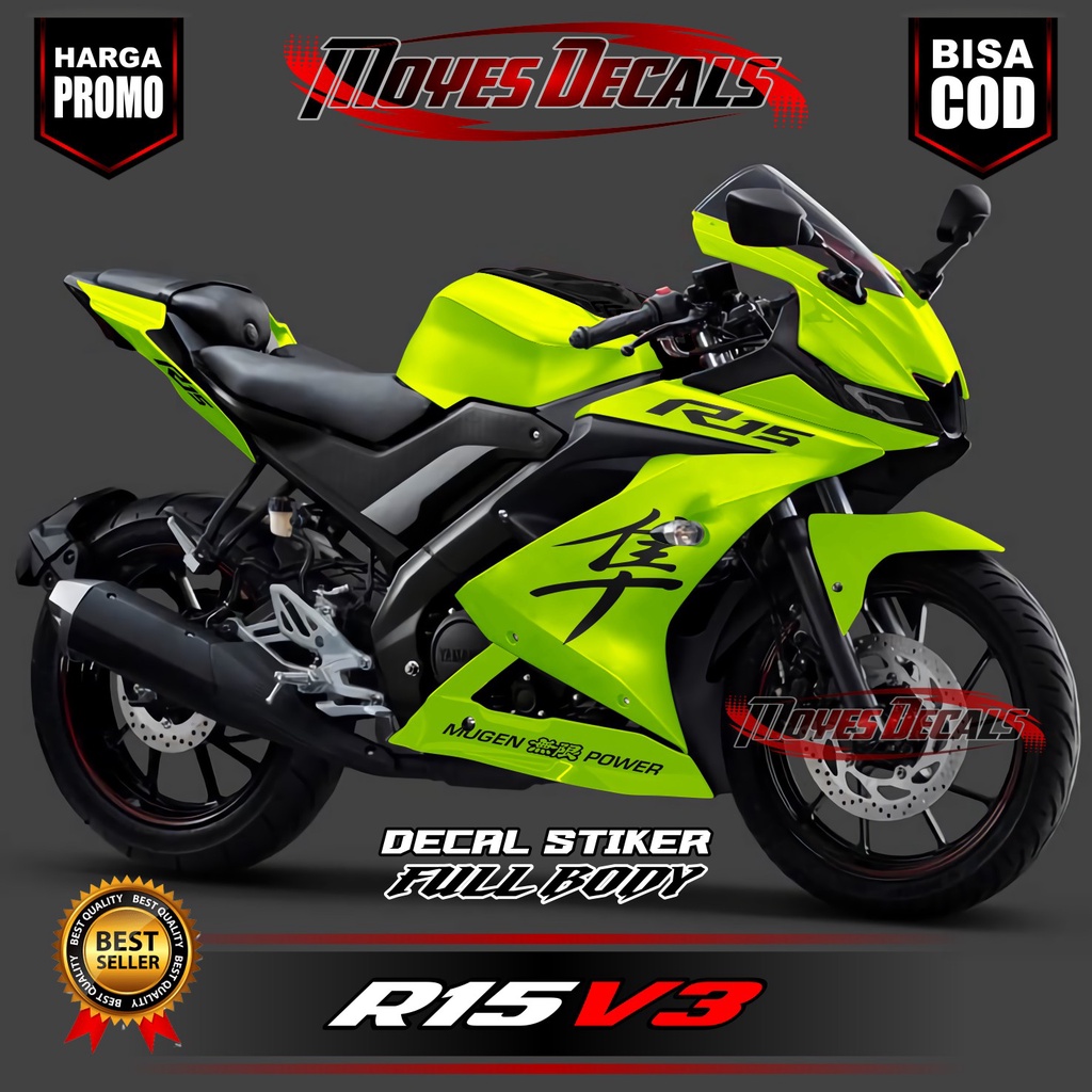 Jual Decal R15 V3 // Stiker R15 V3 Fullbody // Decal Stiker Yamaha R15 ...
