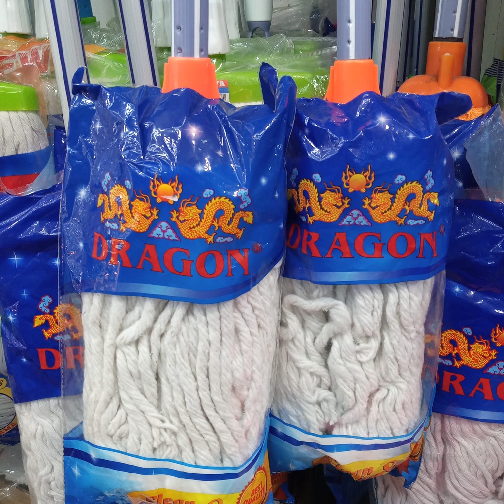 Jual Lap Pel Mop Dragon Obor Lap Pel Dragon Bulat | Shopee Indonesia