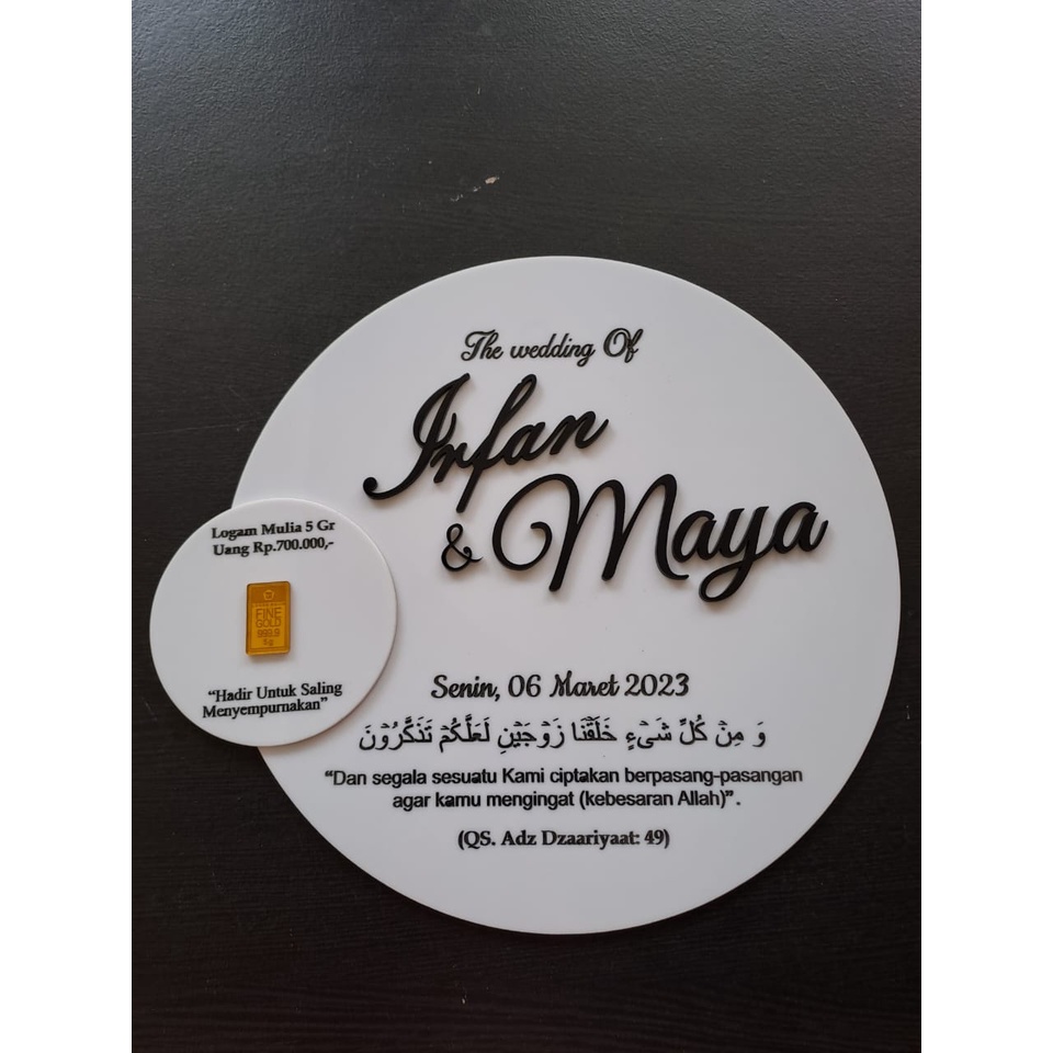Jual MAHAR / SOUVENIR / MERCHANDISE PERNIKAHAN WEDDING TUNANGAN ULTAH ...