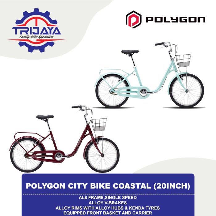 Jual Polygon Coastal [20 inch] City Bike Single Speed | Shopee Indonesia