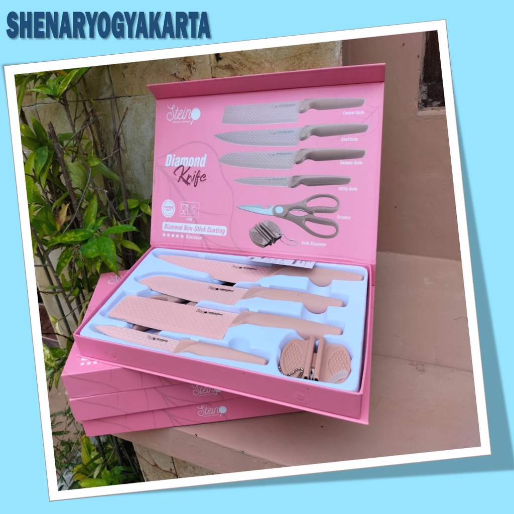 Jual STEIN COOKWARE Pisau diamond Anti Lengket Pisau set Stein Original ...