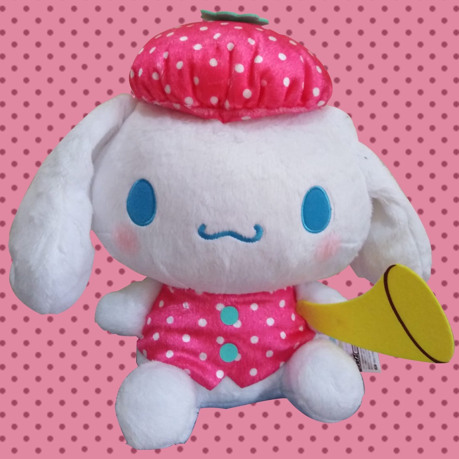 Jual BONEKA CINNAMOROLL STRAWBERRY ASLI TOREBA JEPANG | Shopee Indonesia