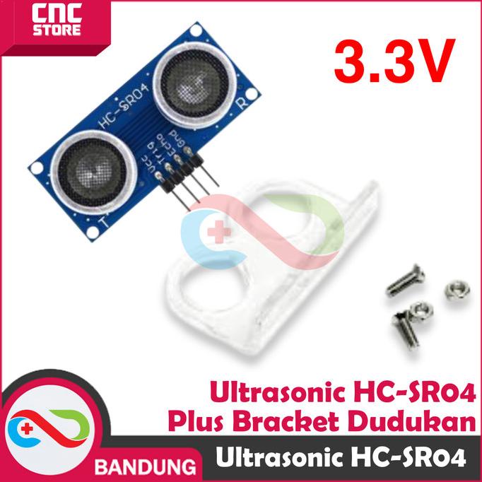 Jual HC-SR04 ULTRASONIC DISTANCE MEASURING SENSOR 3.3V 5V WITH BRACKET cncst00 Murah | Shopee ...
