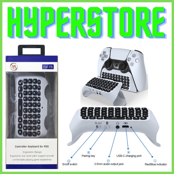 Jual JYS Controller Keyboard For Stick PS5 / Keyboard Stik DualSense ...