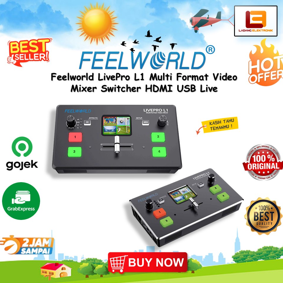 Jual Feelworld LivePro L1 Multi Format Video Mixer Switcher HDMI USB ...