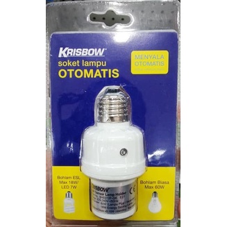 Jual Fitting Soket Socket Lampu SENSOR OTOMATIS KRISBOW ORI 100% ...