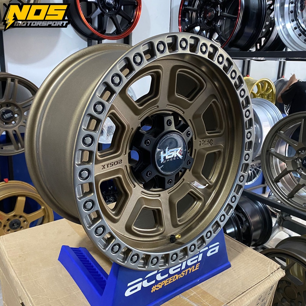 Jual PELAK RACING HSR RING 16 LUBANG BAUT 6X139,7 WARNA BRONZE MODEL ...