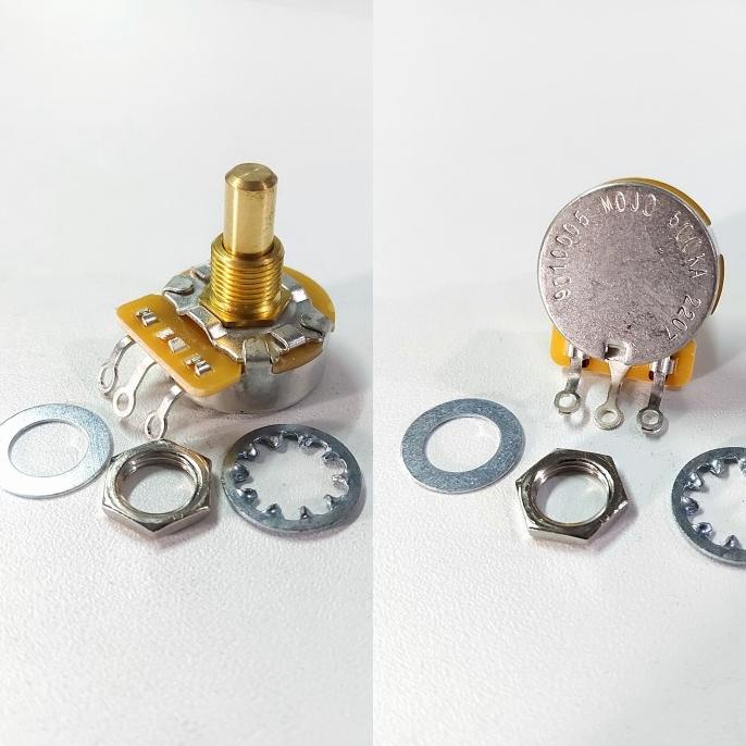Jual potensio gitar & bass mojotone 500K solid shaft original not CTS ...