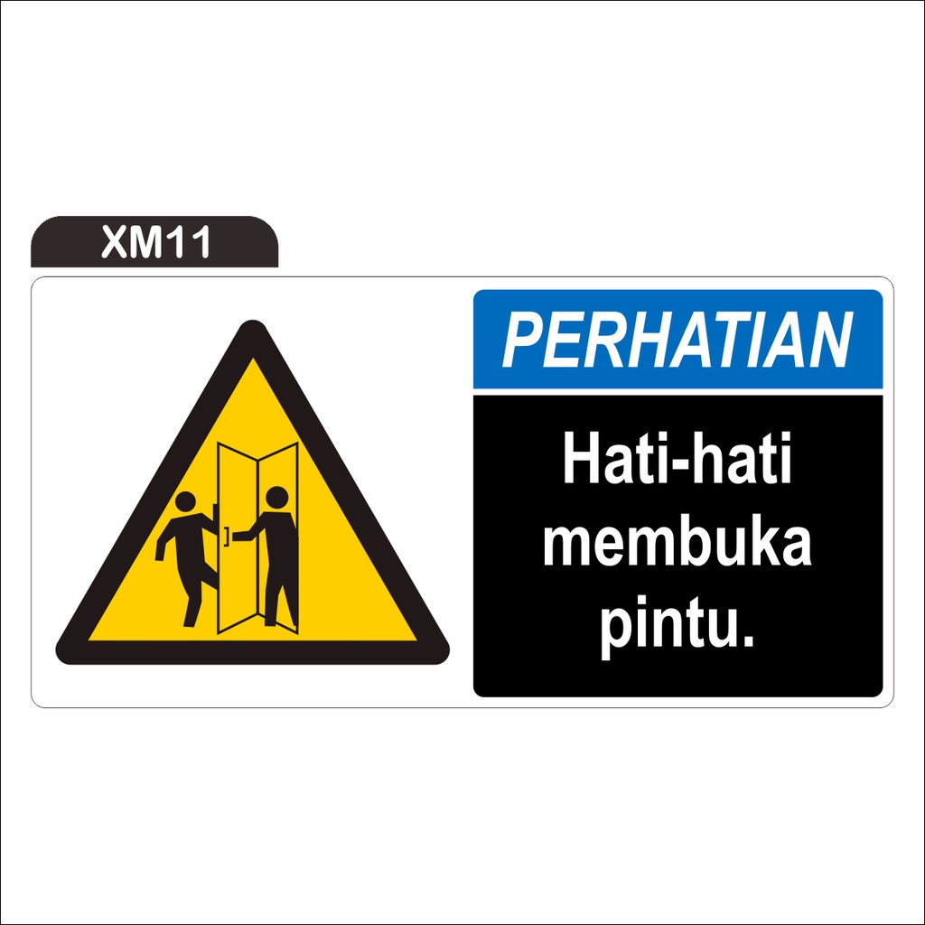 Jual RAMBU HATI-HATI MEMBUKA PINTU (STICKER ONLY) | Shopee Indonesia