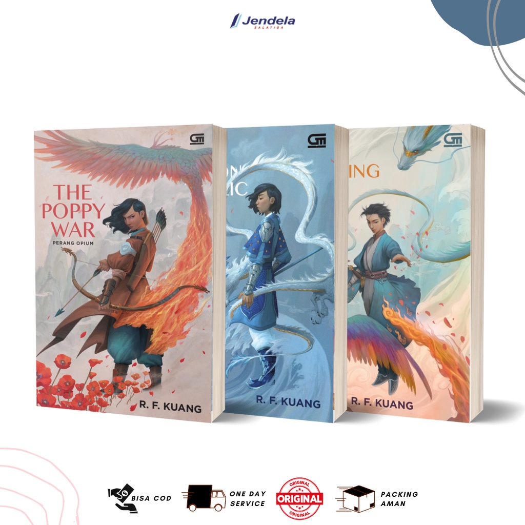 Jual Trilogi The Poppy War by R. F. Kuang : Poppy War, Dragon Republic ...