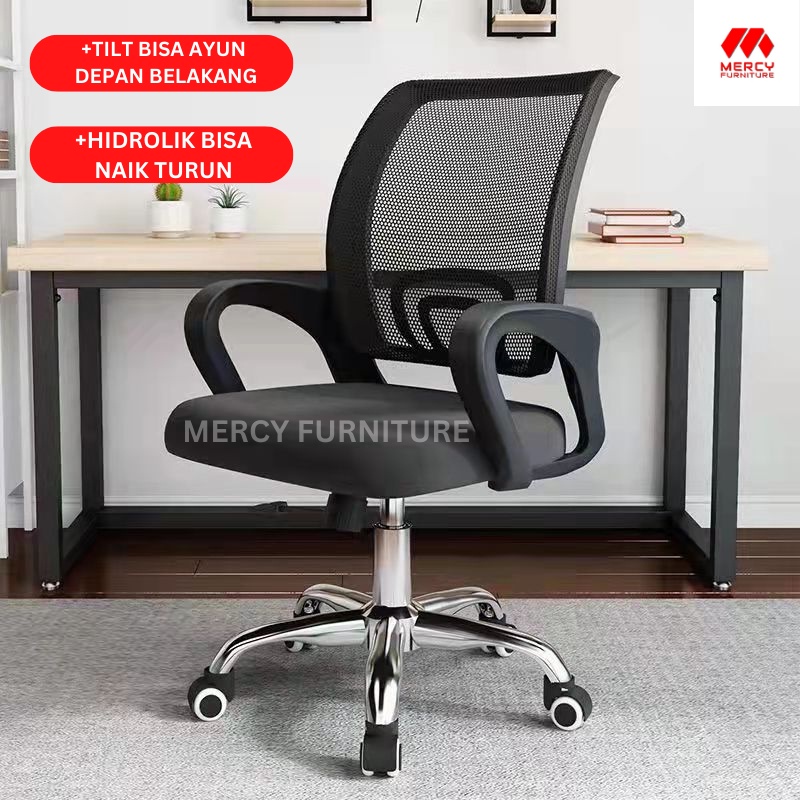 Jual MERCY Kursi Staff Kursi Kantor Kursi Kerja Multifungsi Hidrolik ...