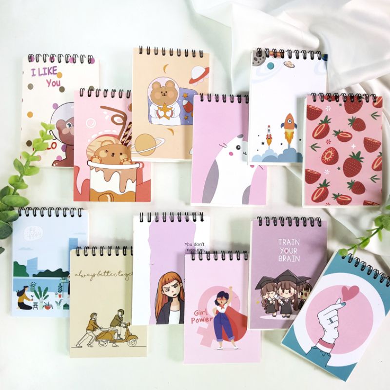 Jual notebook note book notes book buku catatan diary tulis ring ...