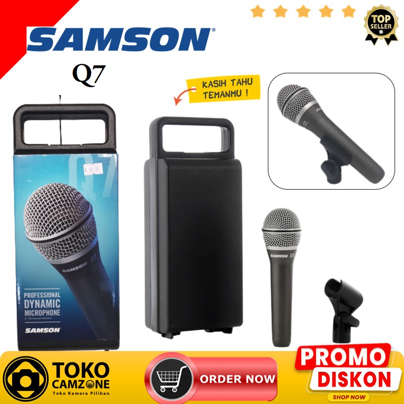 Jual Samson Q7 Professional Dynamic Vocal Microphone | Shopee Indonesia