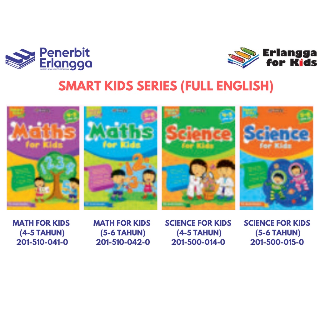Jual [Erlangga Official] Buku Smart Kids Series Usia 4-5 Tahun & 5-6 ...