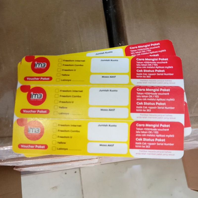 Jual VOUCHER KOSONG IM3 INDOSAT NASIONAL COVER SUMBAGSEL | Shopee Indonesia