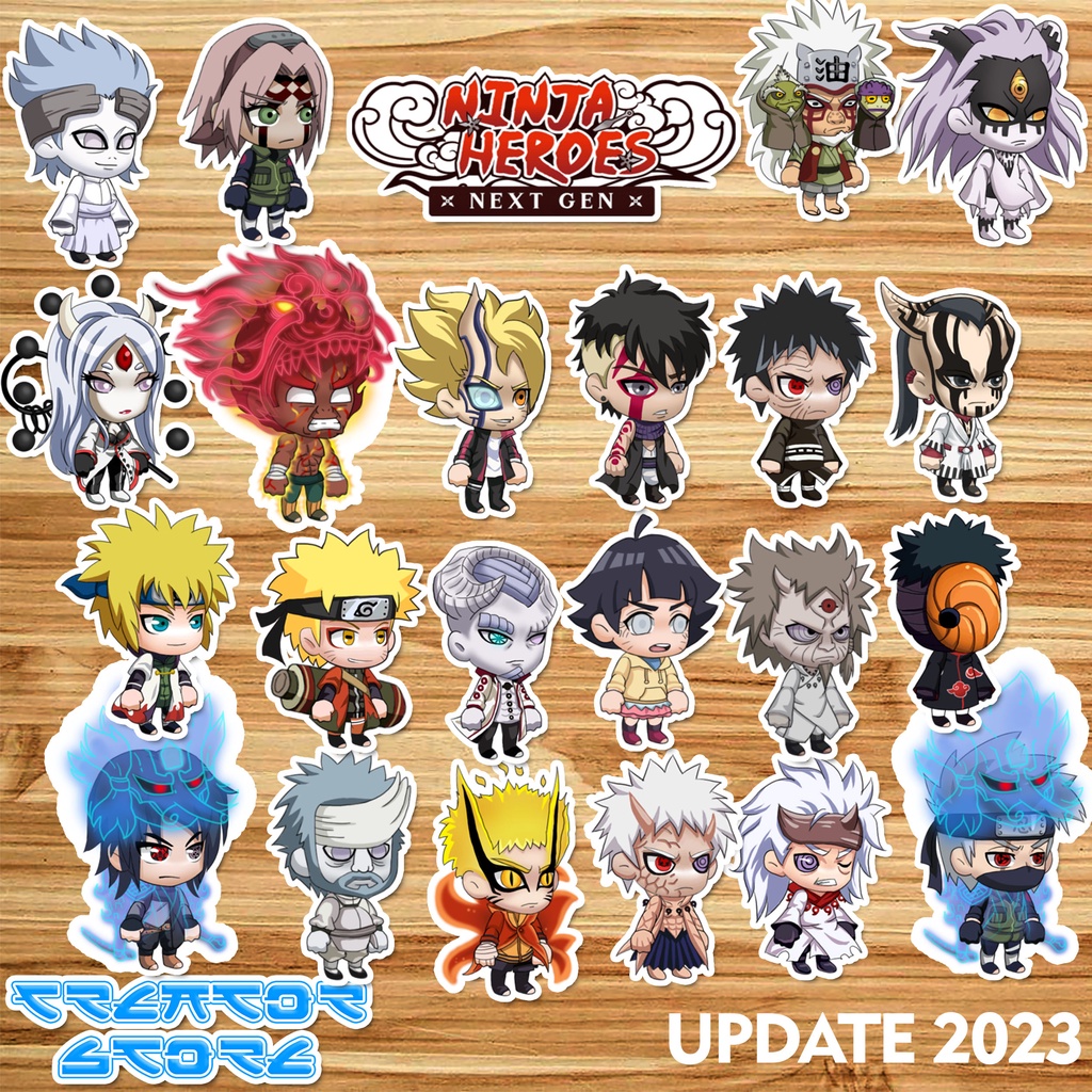 Jual Sticker Naruto NINJA HEROES Chibi Stiker Vinyl Sticker All ...