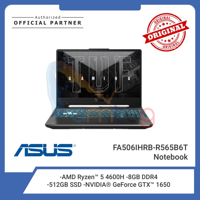 Jual ASUS Laptop TUF FA506IHRB-R565B6T-O11 / AMD Ryzen 5-4600H / 8GB ...
