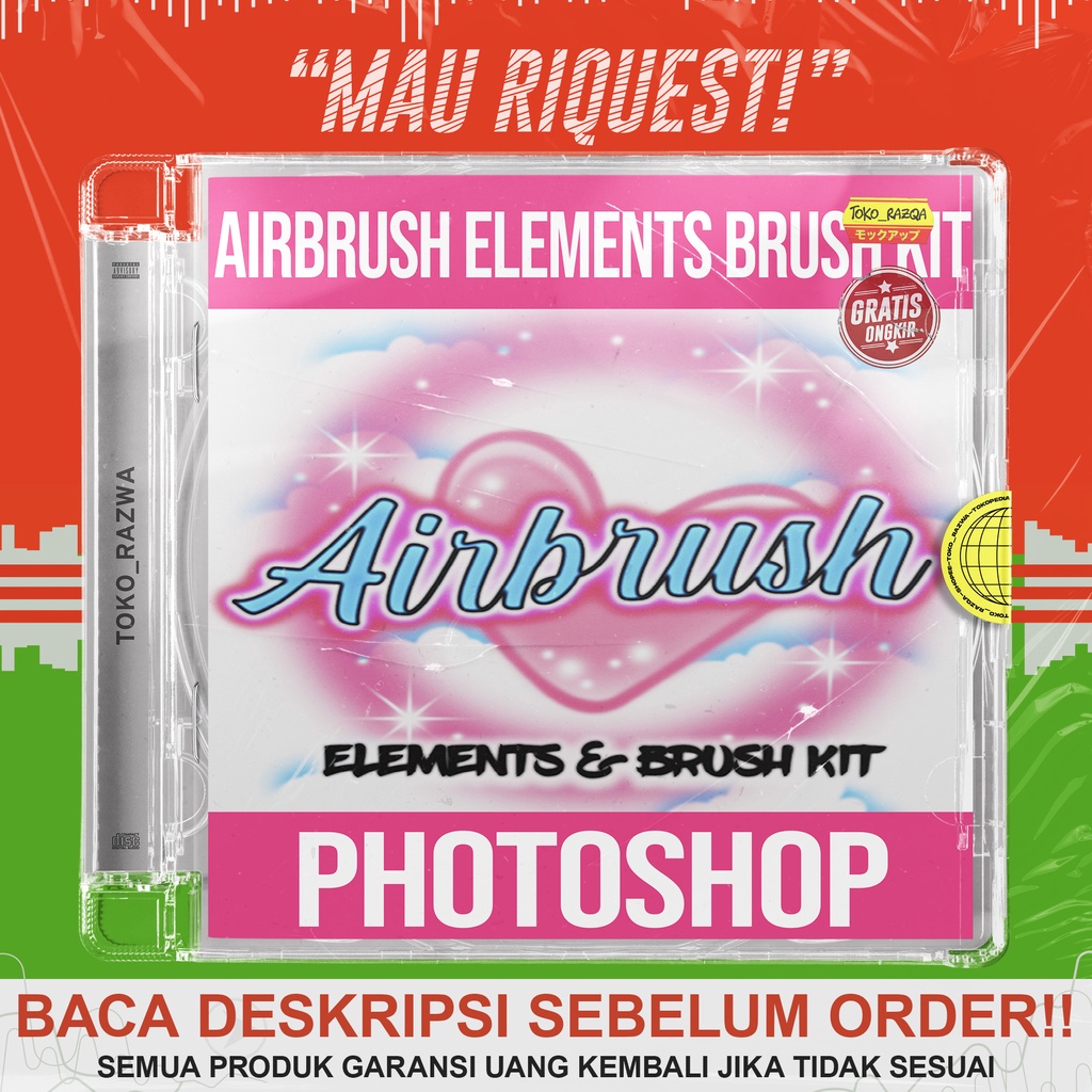 Jual Airbrush Elements Brush Kit Vol.1 For Photoshop | Shopee Indonesia