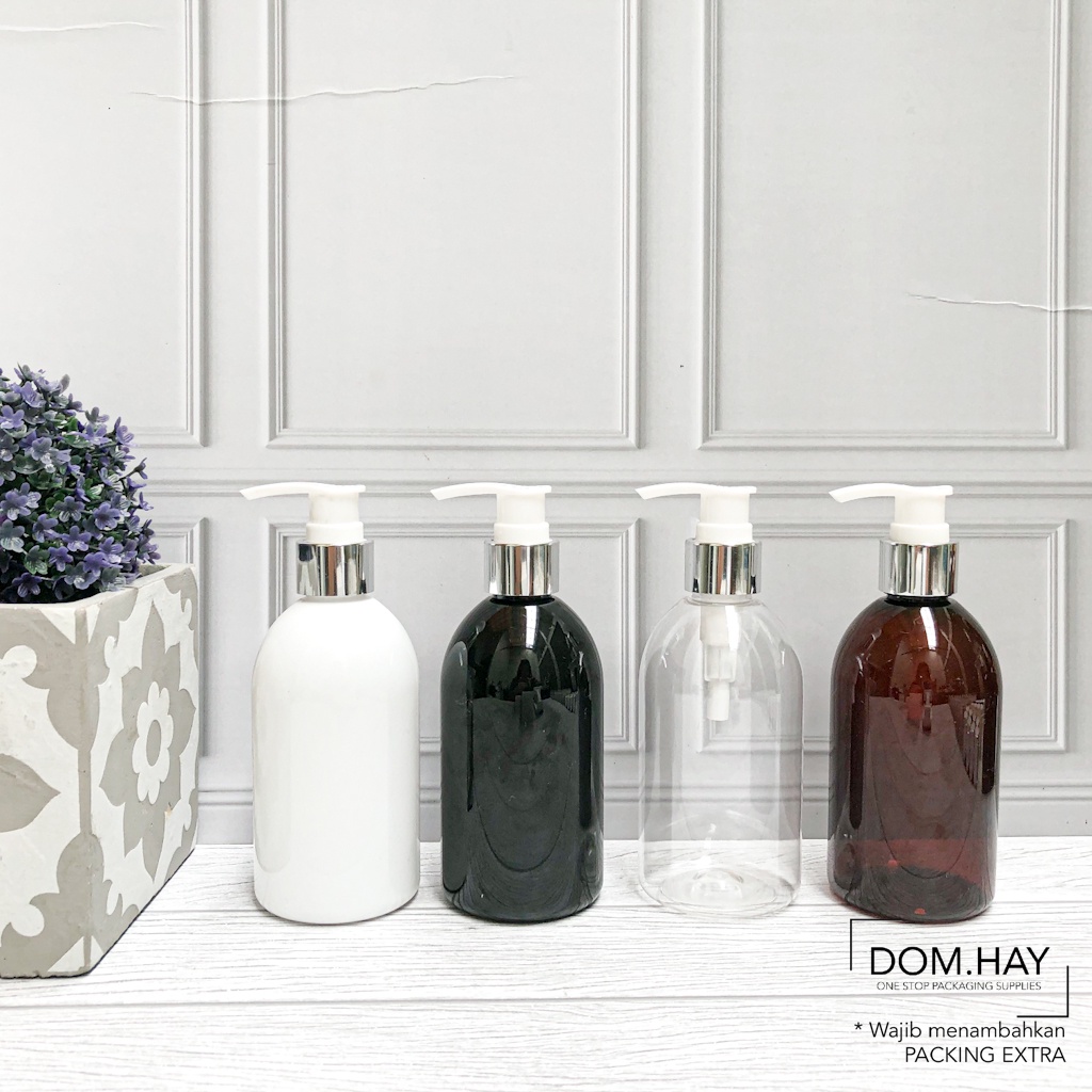 Jual 250ml Oval Botol Pump Lotion Silver Plastik PET Soap Dispenser Hand Sanitizer Handsoap ...