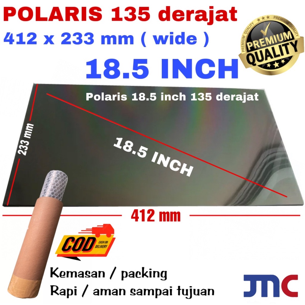 Jual Polaris Polarizer Lcd 18.5 inch 135 derajat dimensi 412x233mm ...