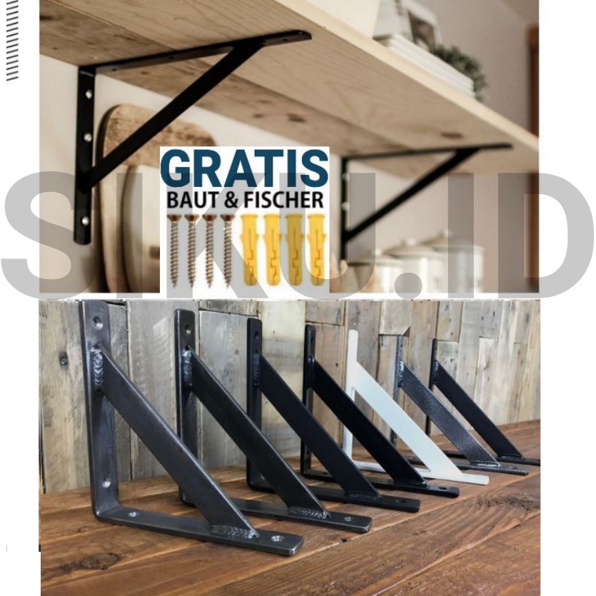 Jual RAK AMBALAN BESI SIKU PENYANGGA / RAK DINDING/KAYU AMBALAN ...