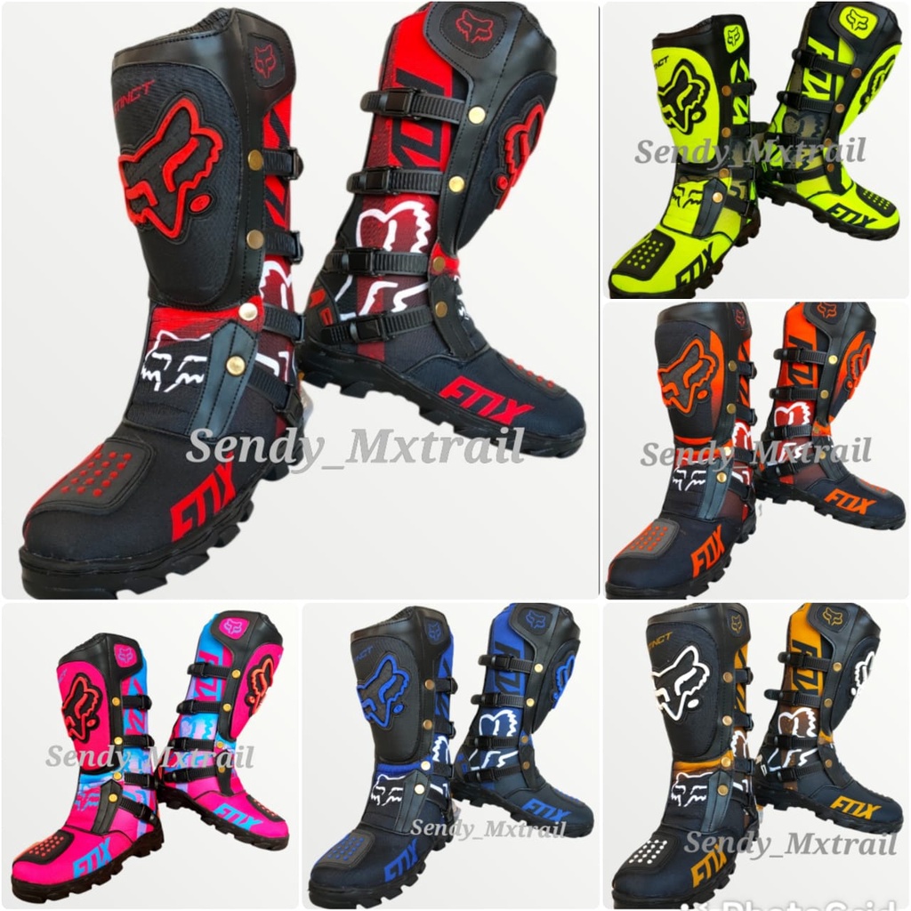 Jual SEPATU TRAIL BOOTS MOTOCROSS PRINTING NEW MX KUALITAS PREMIUM ...