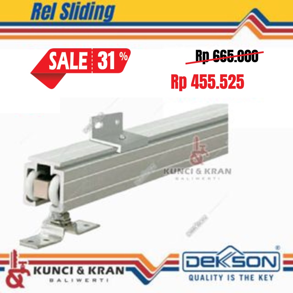 Jual REL SLIDING DEKKSON SR 2901 D4 2 Meter 100 KG REL PINTU REL GESER ...