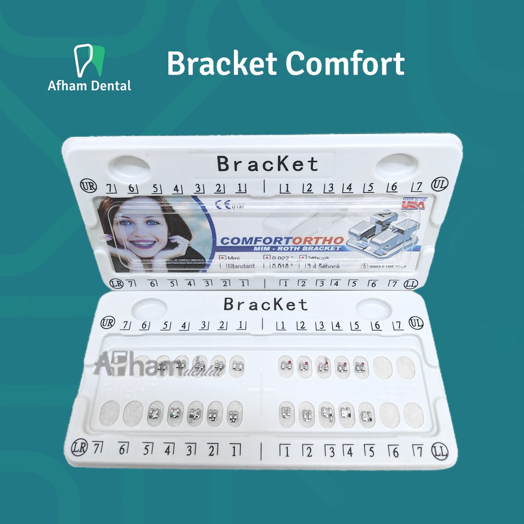 Jual DENTAL BRACKET GIGI BEHEL GIGI BRACKET COMFORT MINI ROTH 022 018 ...